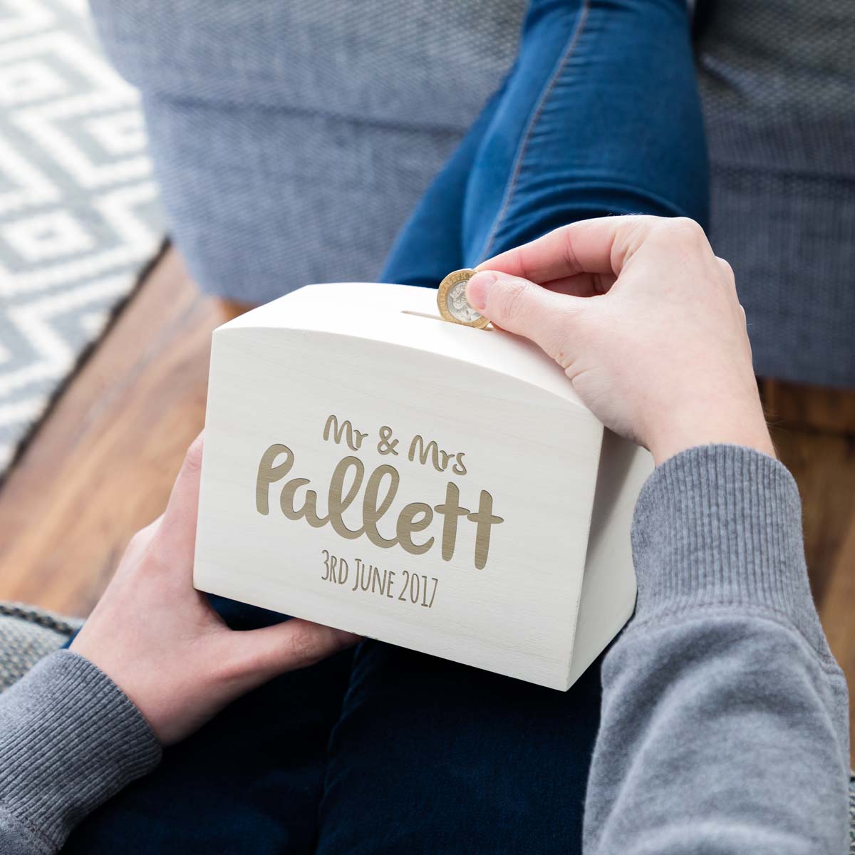 Personalised Wedding Money Box – Little Bear Studios