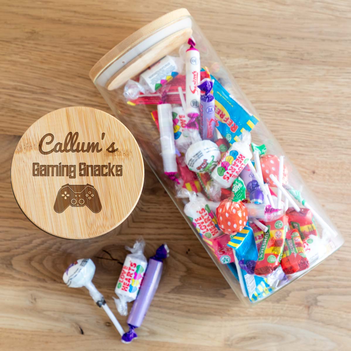 Personalised Gaming Snack Jar For Sweets & Treats – Little Bear Studios