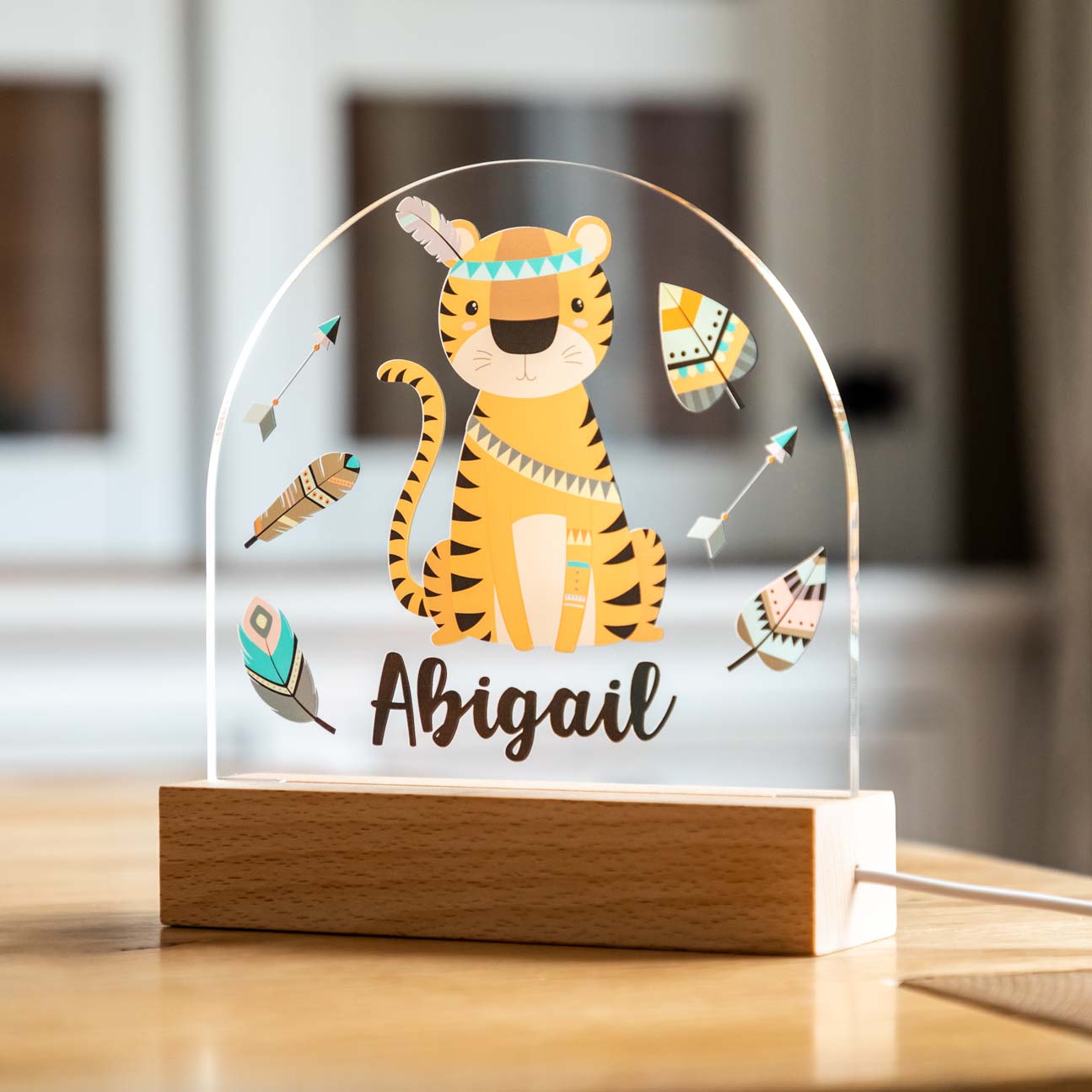 Personalised Tiger Night Light – Little Bear Studios