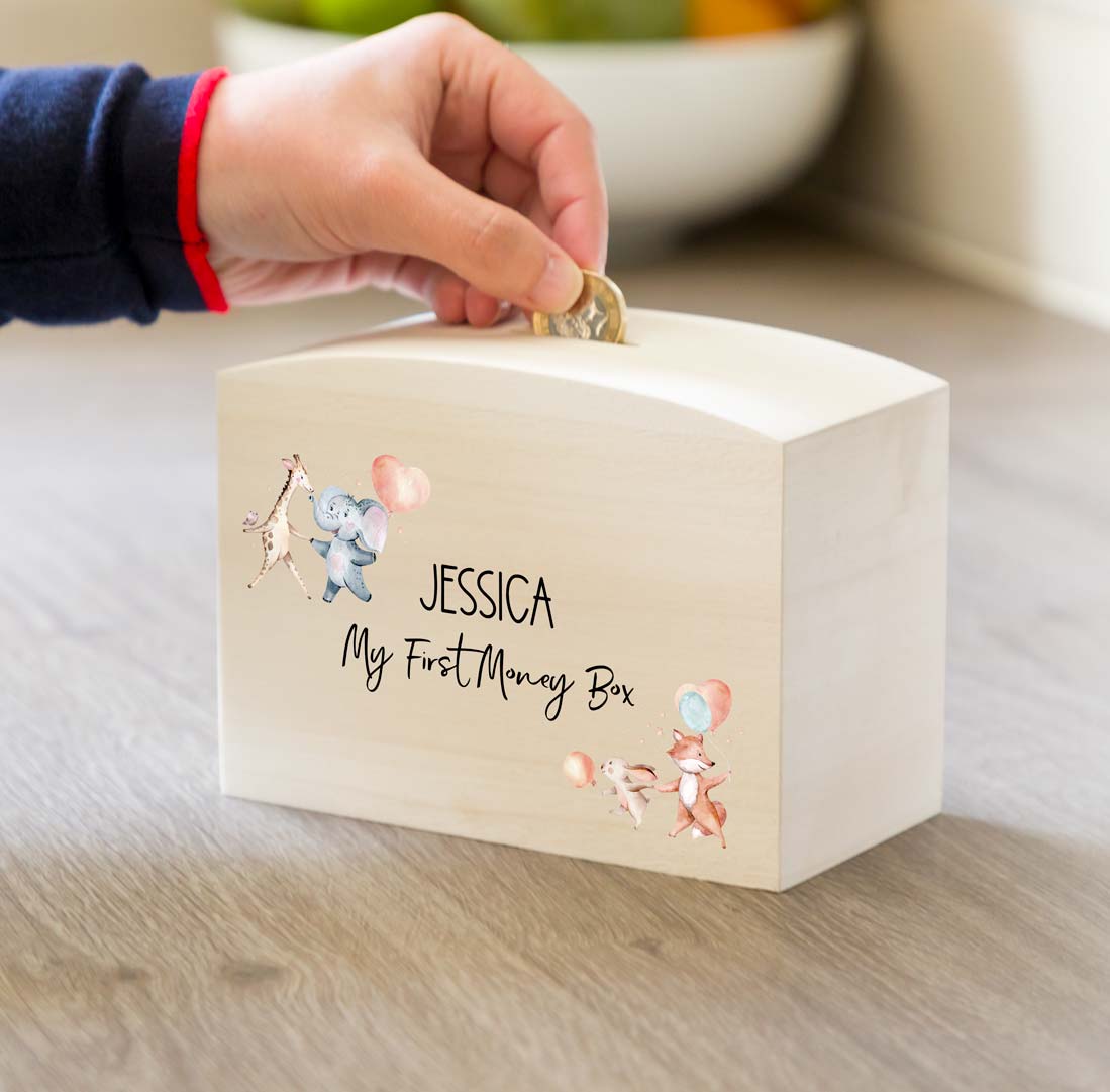 Personalised My First Money Box – Little Bear Studios